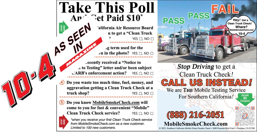 Mobile Clean Truck Check Service (888) 216-2051
